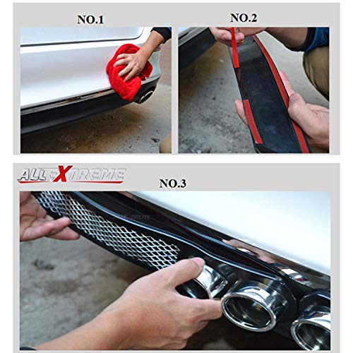 AllExtreme EX3DCR2 Car Double Cylinder Exhaust Sticker 3D Simulation ...