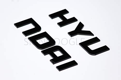 Signoogle Hyundai 3d Letters Logo Emblem Exterior Accessories Letters